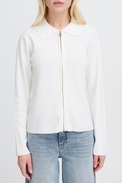 B.Young Marshmallow Zip Knit Cardigan – Pretty Parade Boutique