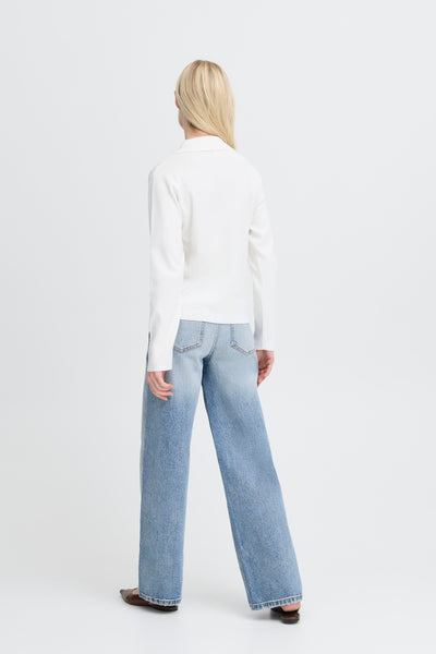 B.Young Marshmallow Zip Knit Cardigan – Pretty Parade Boutique