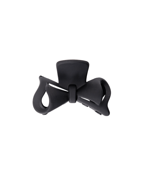 Mini Bow Black Matte Clip – Pretty Parade Boutique